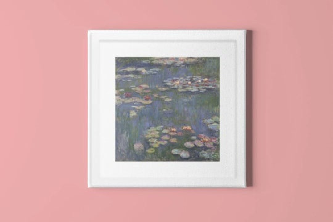 Water Lilies-1916claude Monet Impressionism Abstract Modern Art Framed ...