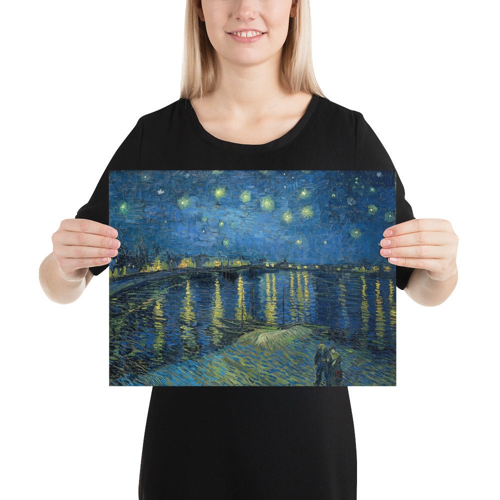 Starry Night Over the Rhone--vincent Van Gogh Expressionism Modern Art ...
