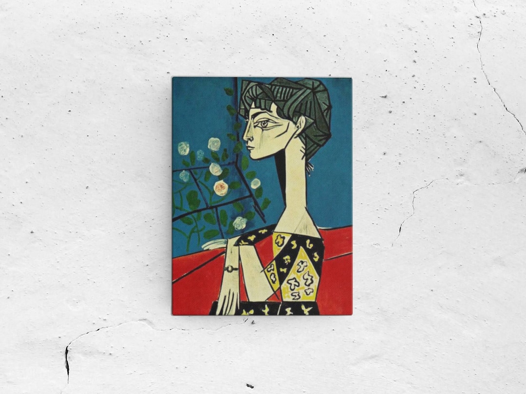 Jacqueline With Flowers--pablo Picasso Abstract Surrealist Cubism ...