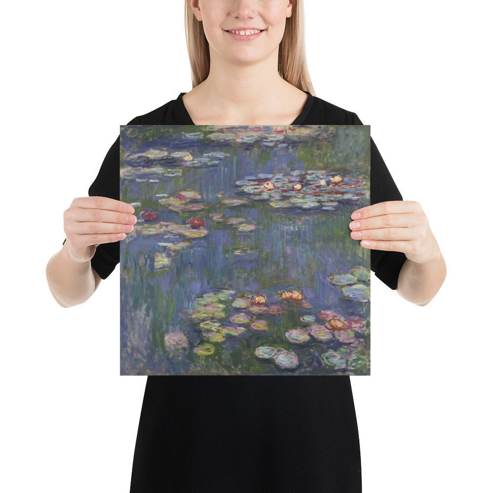 Water Lilies-1916claude Monet Impressionism Modern Art Premium Luster ...