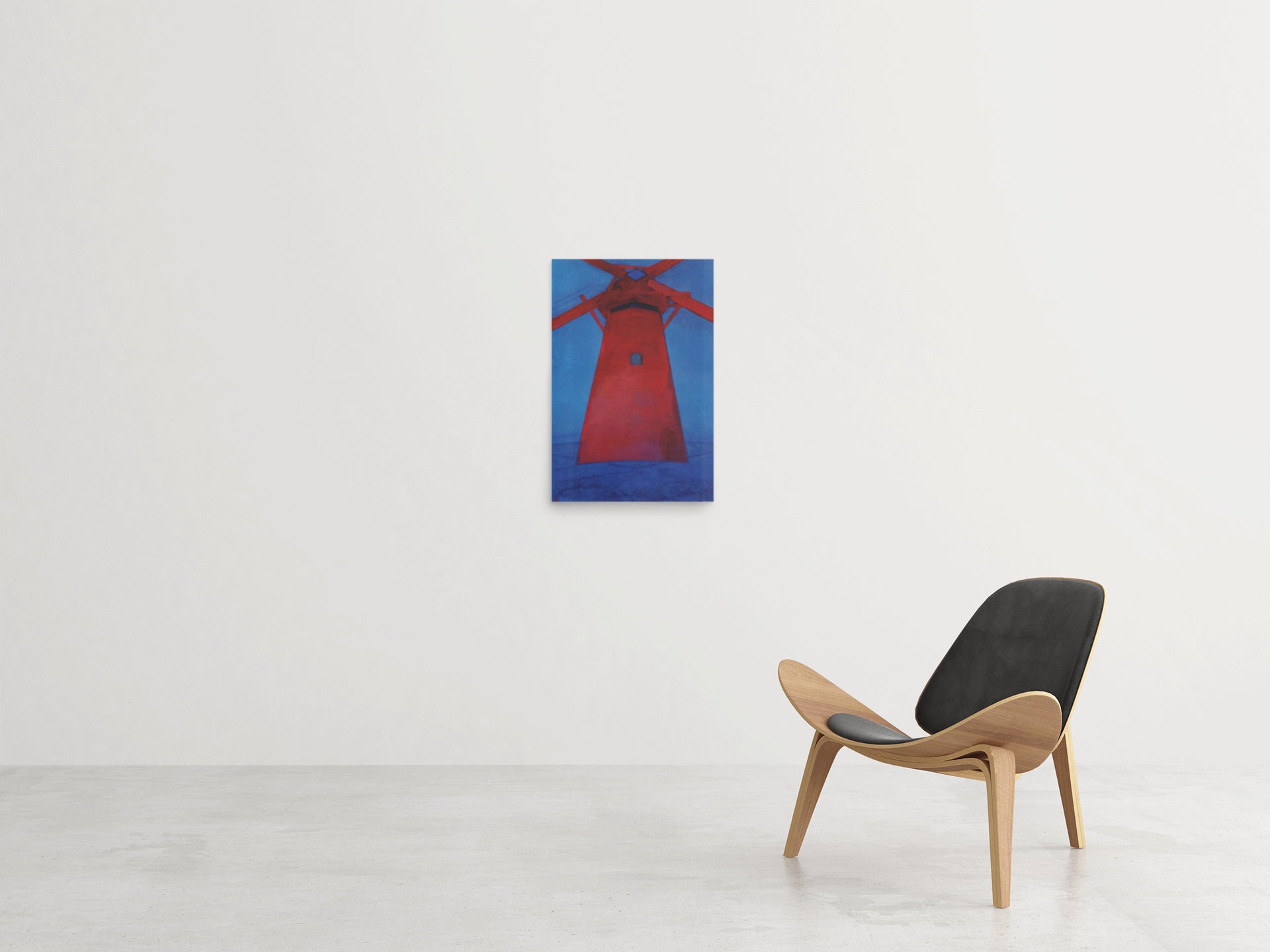 The Red Mill--piet Mondrian Abstract Modern Art 12"x18" Matte Paper ...