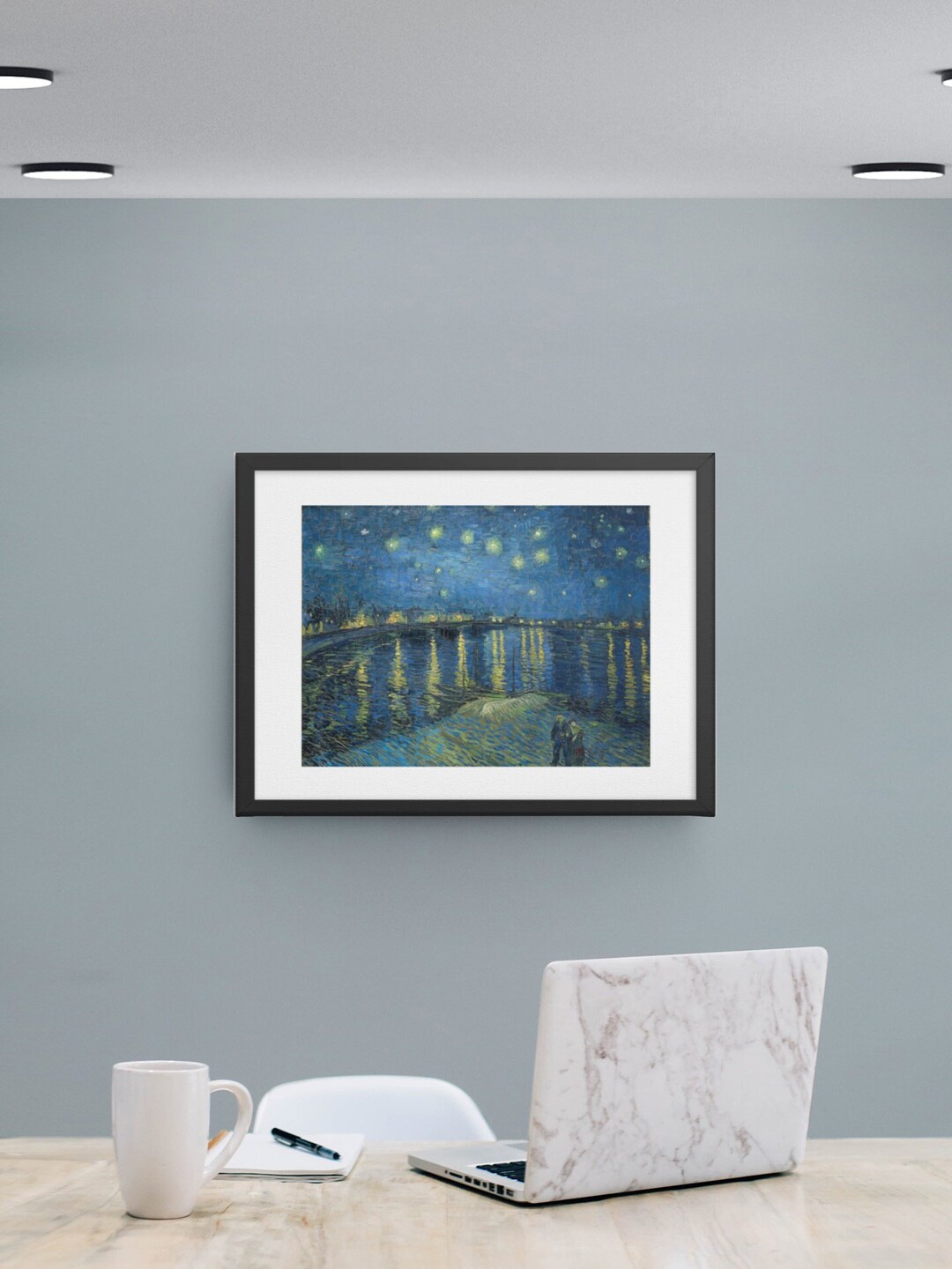 Starry Night Over the Rhone--vincent Van Gogh Expressionism Abstract ...