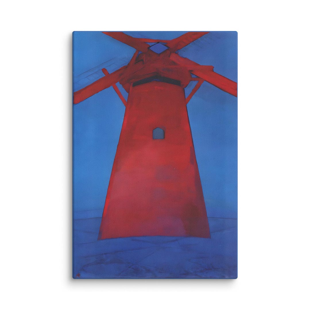 The Red Mill-piet Mondrian Abstract Modern Art 12"x18" Canvas Interior ...