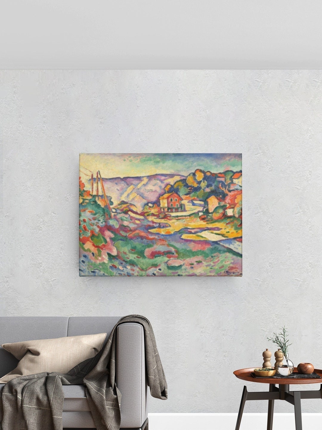 Landscape at L'estaque 1906--george Braque Fauvism Abstract Modern Art ...