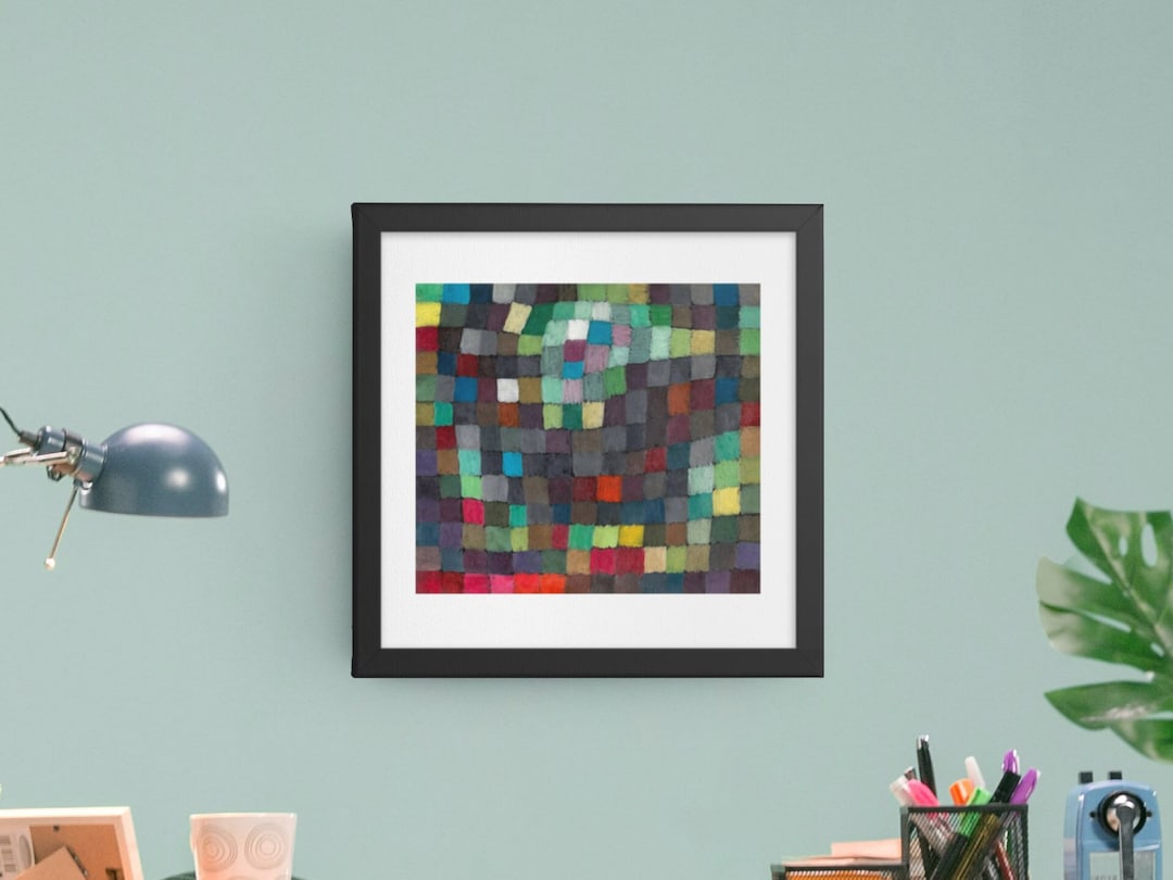May Picture--paul Klee Geometric Abstract Modern Art Framed Giclée ...