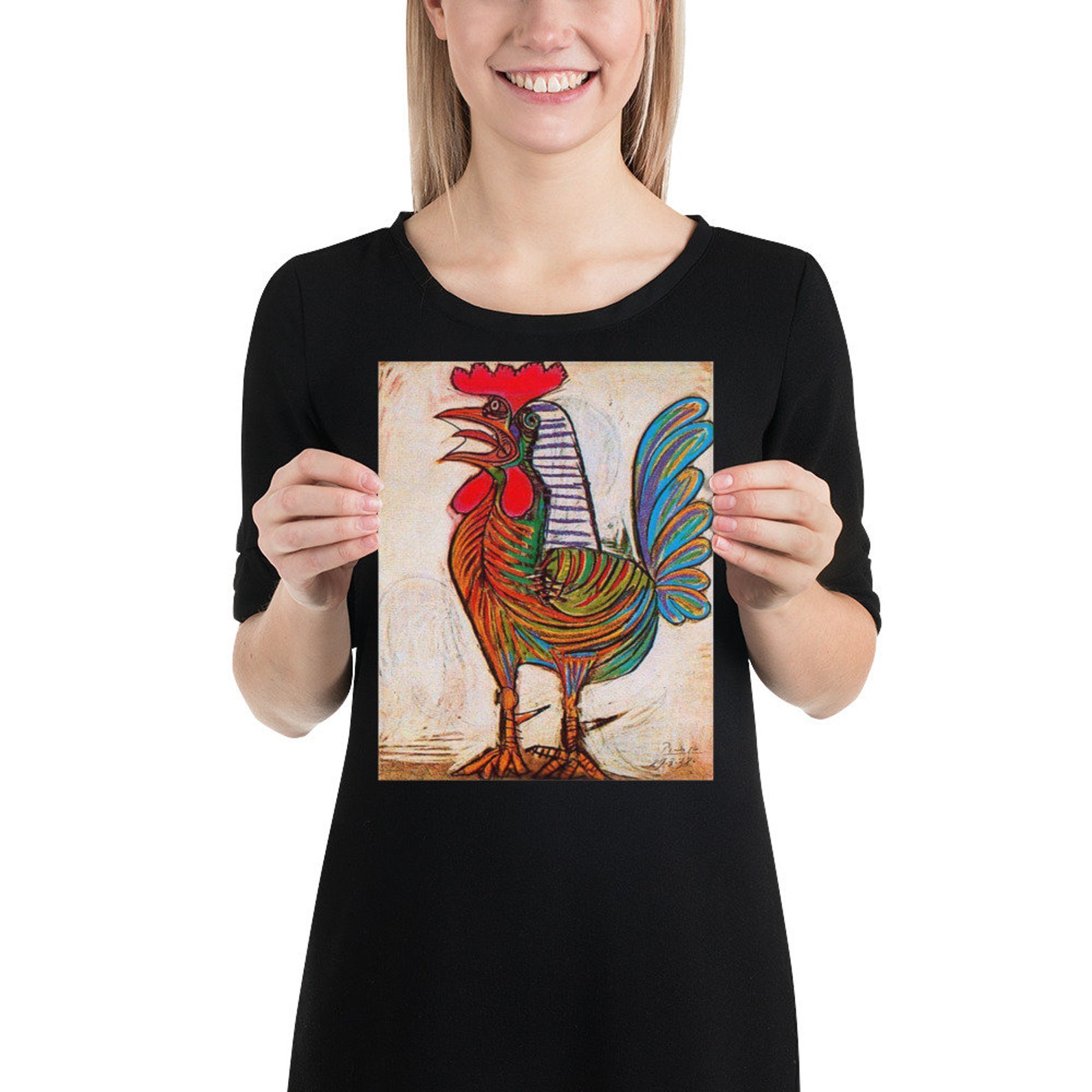 The Rooster (le Coq) Pablo Picasso Cubist Naïve Art Abstract Modern Art ...