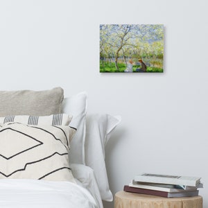 Springtime-1886claude Monet Impressionism Modern Art Canvas Interior ...