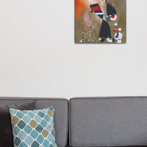 Woman and Bird in the Moonlight--joan Miró Surrealist Abstract Modern ...