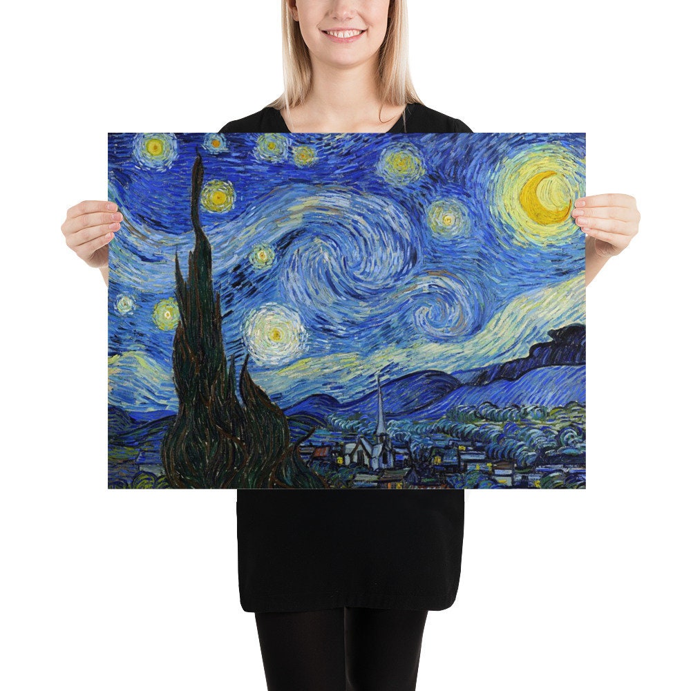 Starry Nightvincent Van Gogh Abstract Expressionism Modern - Etsy
