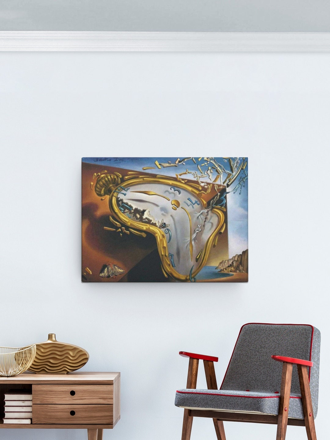 The Melting Watch--salvador Dali Surrealist Abstract Modern Art Canvas ...