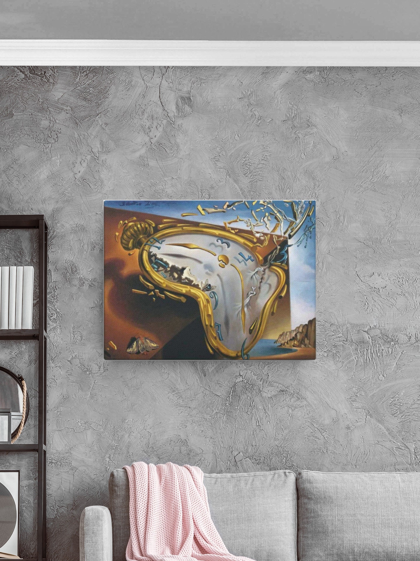 The Melting Watch--salvador Dali Surrealist Abstract Modern Art Canvas ...