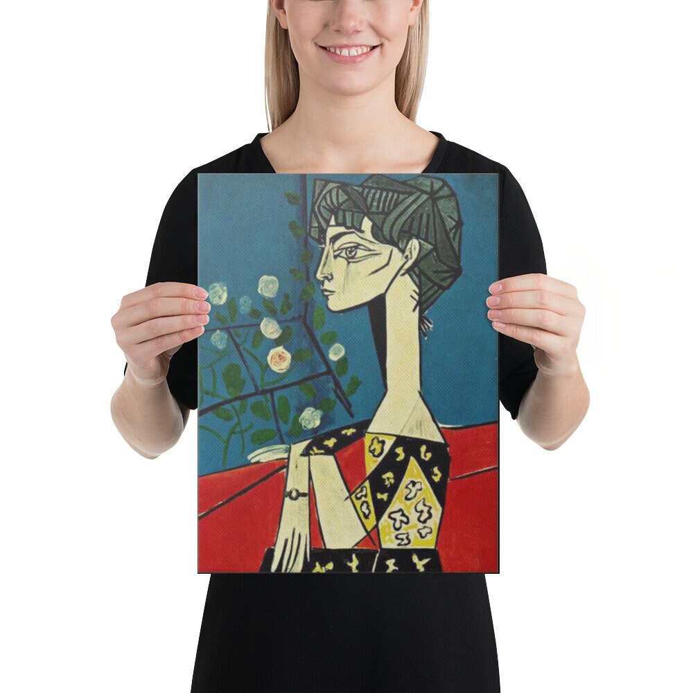 Jacqueline With Flowers--pablo Picasso Abstract Surrealist Cubism ...