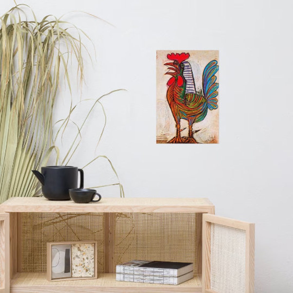 The Rooster le Coq Pablo Picasso Cubist Abstract Modern Art - Etsy