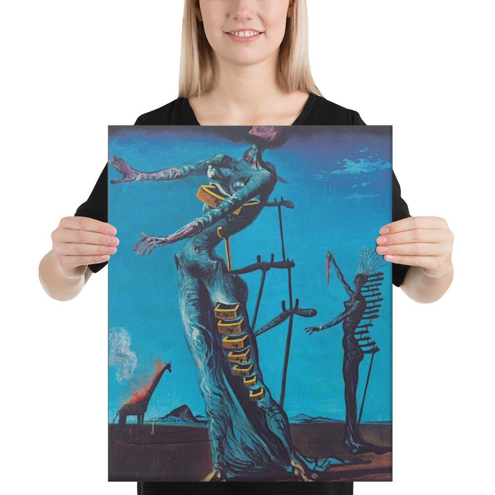 The Burning Giraffesalvador Dalí Abstract Surrealist Modern - Etsy