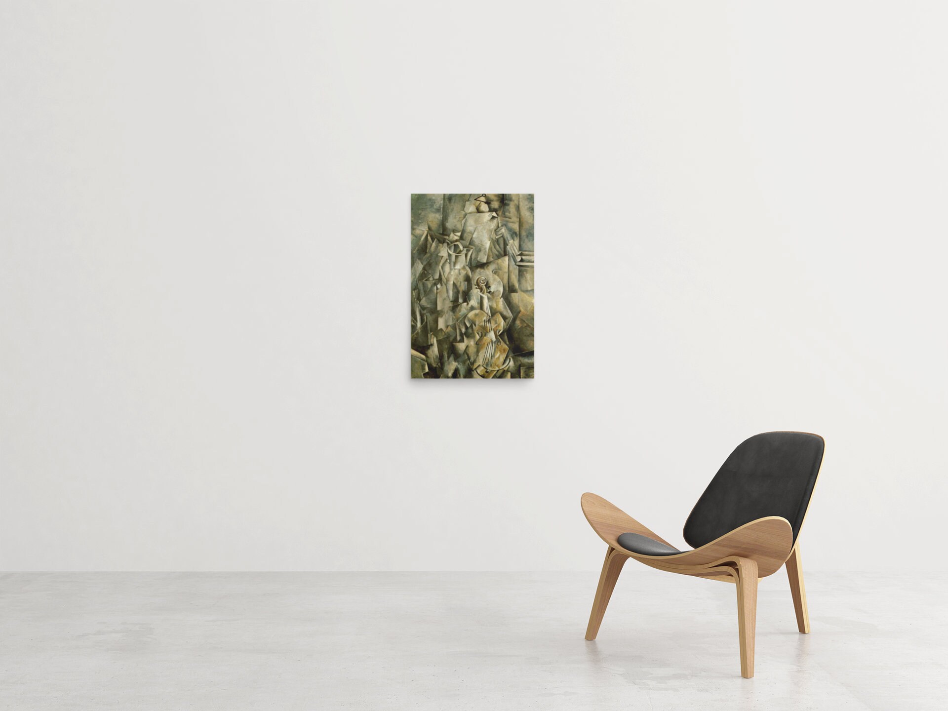 Pitcher and Violin--georges Braque Analytical Cubism Abstract Modern ...