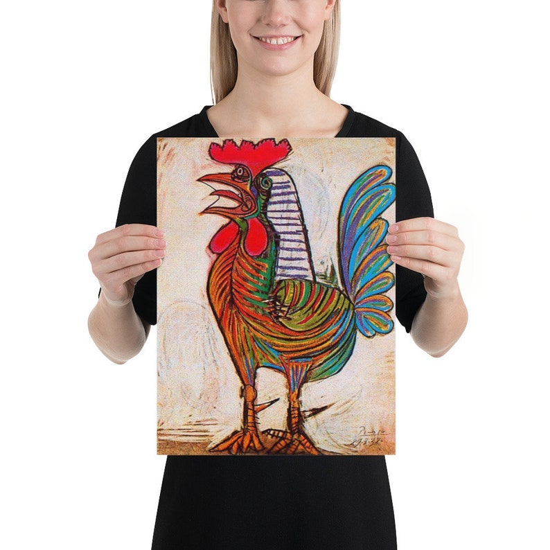 The Rooster (le Coq) Pablo Picasso Cubist Naïve Art Abstract Modern Art ...