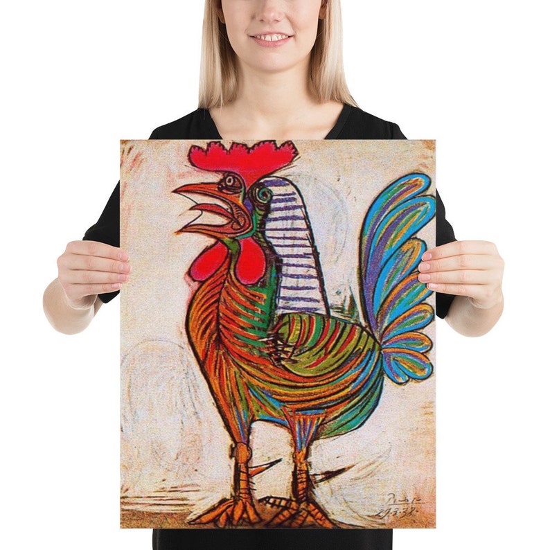 The Rooster (le Coq) Pablo Picasso Cubist Naïve Art Abstract Modern Art ...