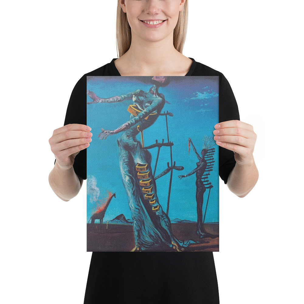 The Burning Giraffe--salvador Dalí Abstract Surrealist Modern Art ...