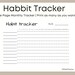Cute Printable Habit Tracker With Hearts, One Page Habit Tracker ...