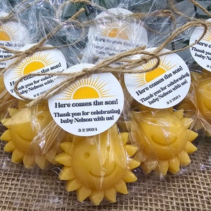 Sun Soap Party Favors Here Comes the Son Baby Shower Favors Gender ...
