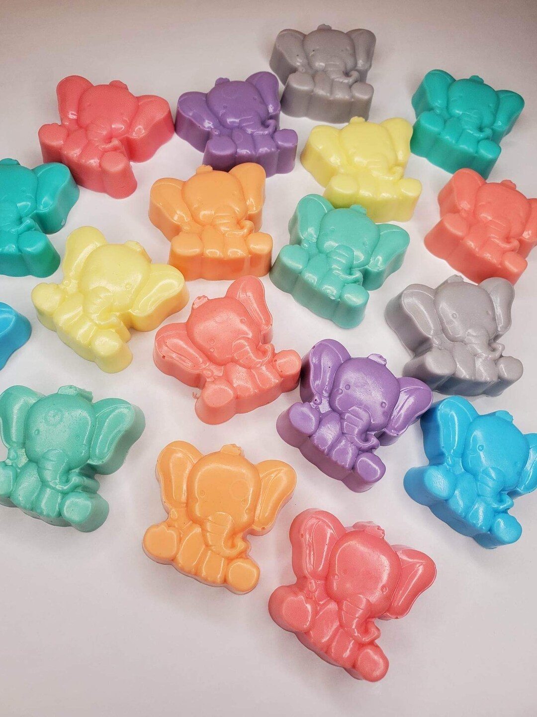 20 Baby Elephant Mini Soaps, Handmade Soap, Party Favors - Etsy