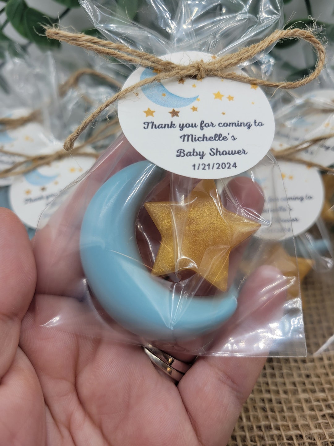 Moon and Star Soaps, Star and Moon Soaps, Party Favors, It's a Boy ...