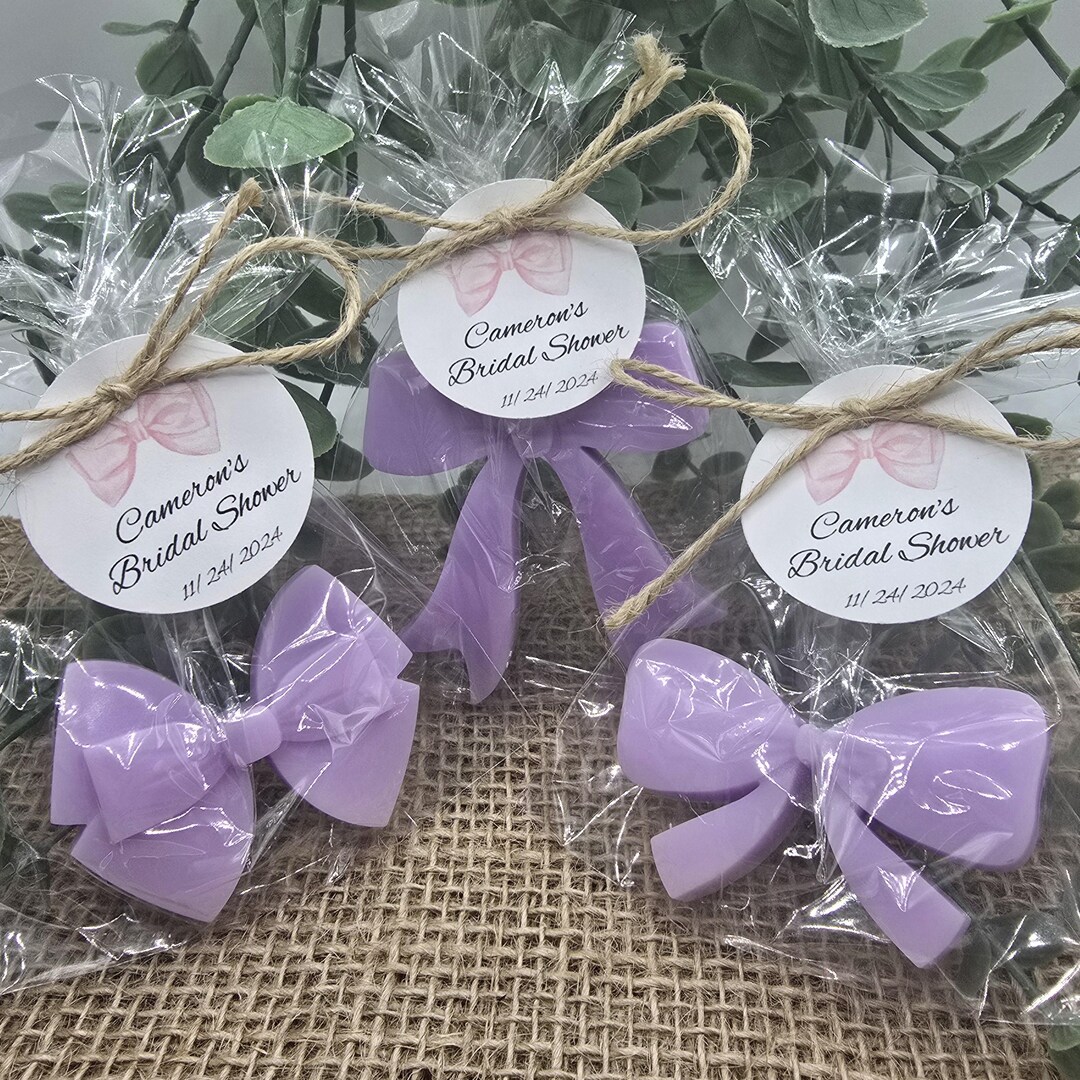 Bow Shaped Soap Favors, Bridal Shower, Baby Shower, Bowtastic Bows Ang ...