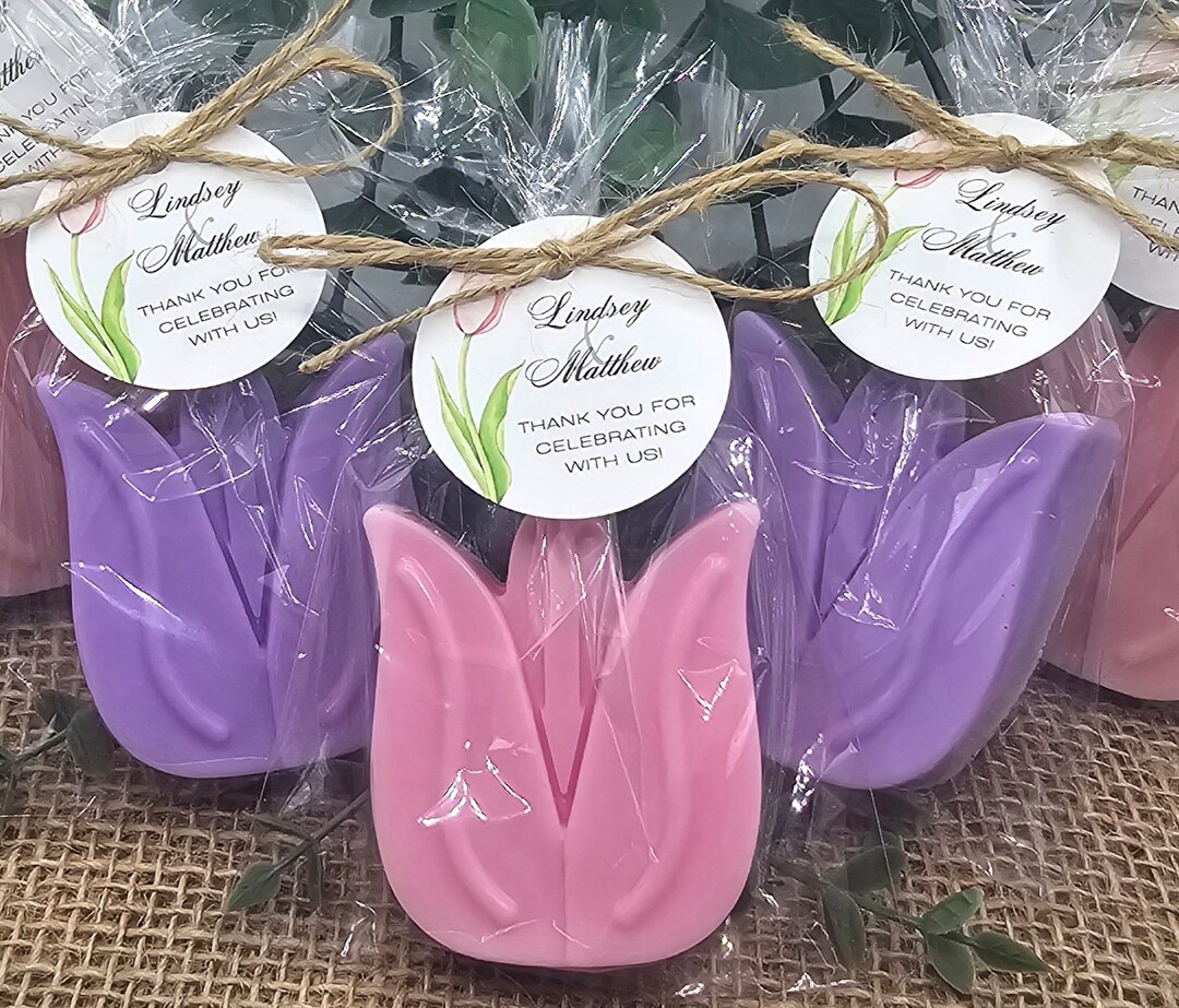 TULIP Soap Party Favors Bridal Shower Soap Flower Favors Wedding Favors ...