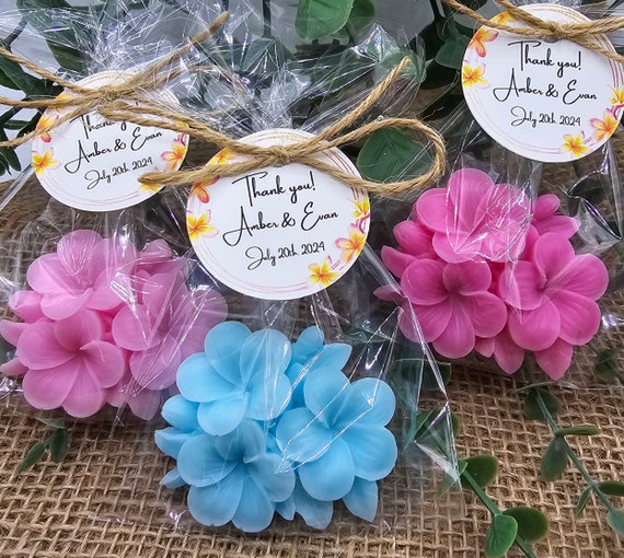 Hawaiian Soap Party Favors Bridal Shower Soap Flower Favors Wedding Favors Birthday Favors Baby Shower Favors Tropical Beach Favors Etsy