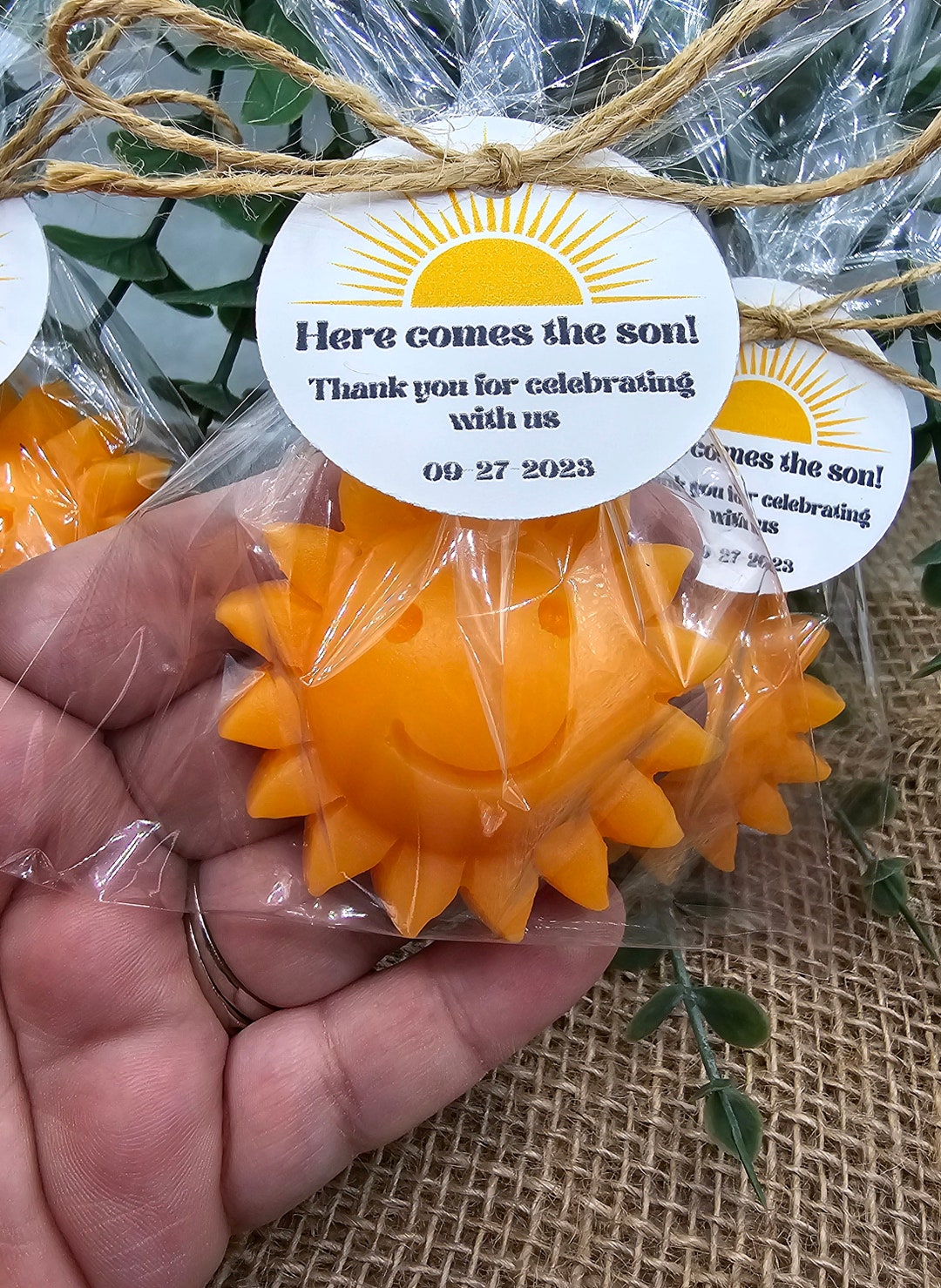Sun Soap Party Favors Here Comes the Son Baby Shower Favors Gender ...