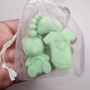 30 Baby Shower Mini Soaps, Gender Reveal Mini Soaps, Handmade Soap ...