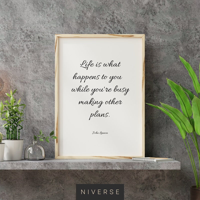 Life is What Happens - Etsy