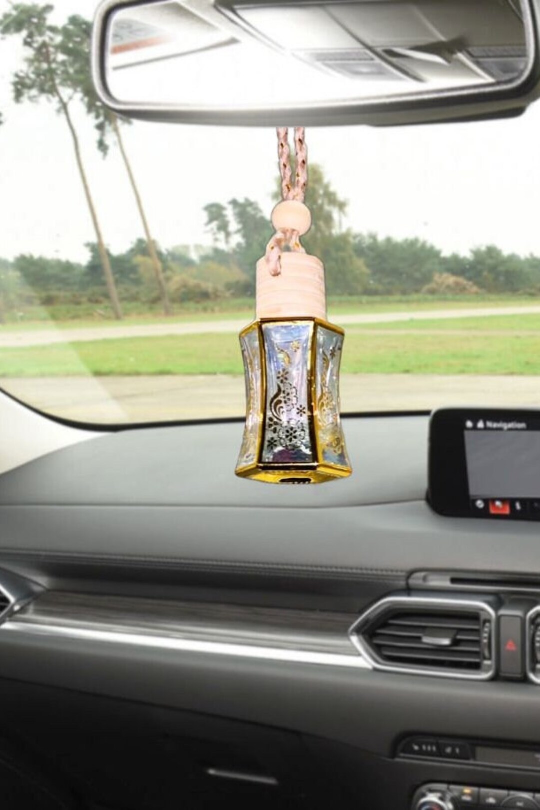 Hanging Perfume Bottle for Car , Interior Design Décor Desk Décor Table ...