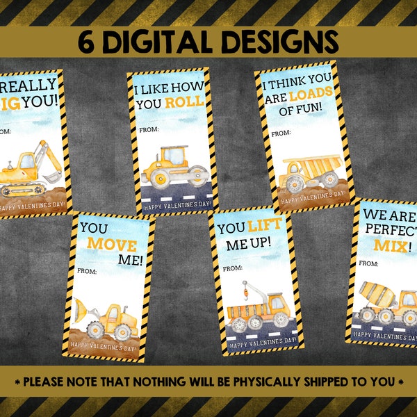 Construction Valentine - Etsy