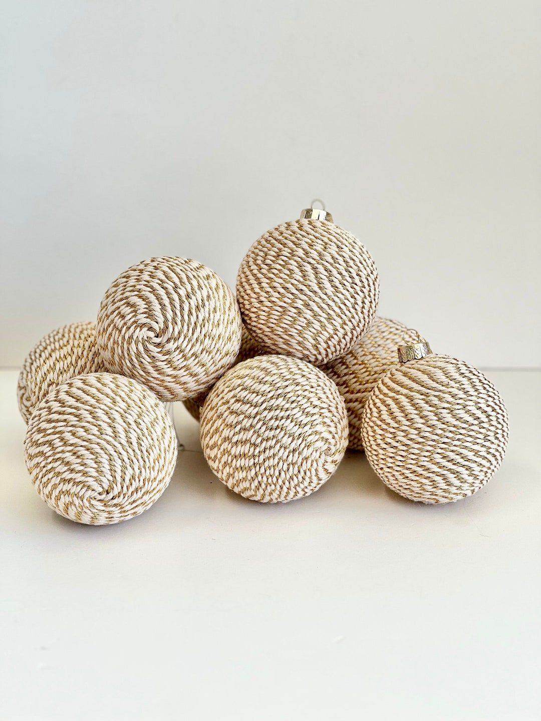 Beige Gold Christmas Ornament, Christmas Ball, Christmas Decorations ...