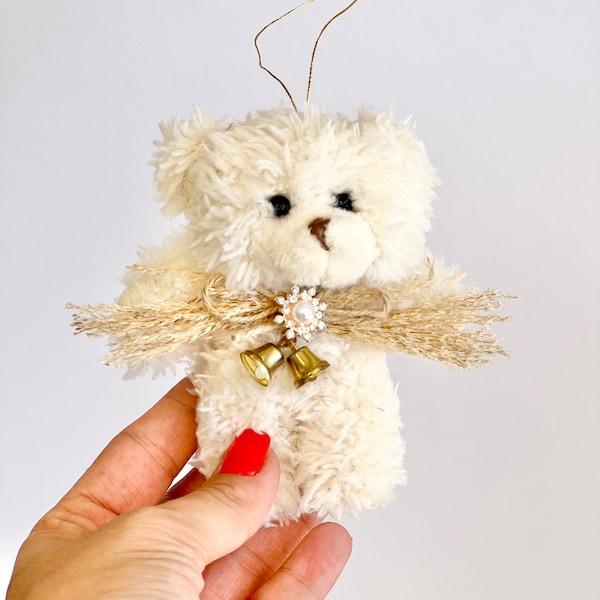 Teddy Bear Ornament Plush - Etsy