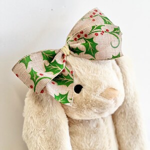 Christmas Ornament Bow, Christmas Wreath Bow, Christmas Head Bow ...
