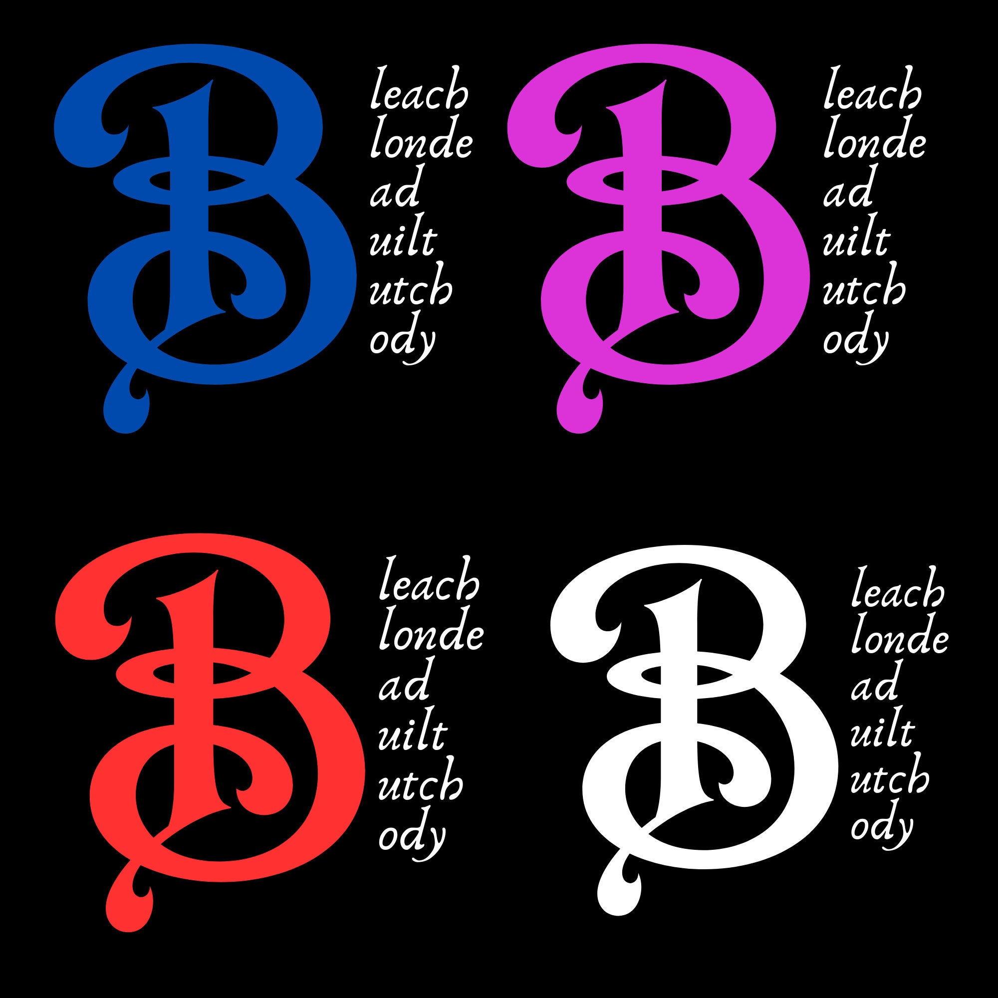 Bleach Blonde Bad Built Butch Body SVG PNG, Clap Back PNG, Funny ...