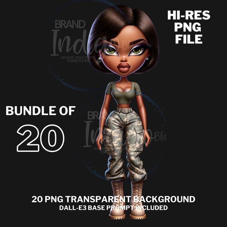 Chibi African American US Army Soldier Clipart Bundle (20 PNG) - Etsy