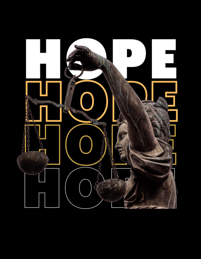 Black and Yellow Modern Hope Motivation T Shirt SVG, PNG, PDF - Modern ...