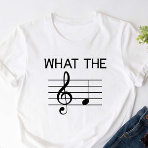 What the F Musical Note Shirt, Musician Tshirt, Pianist T-shirt, Music ...