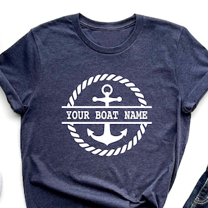 Personalized Boat Shirt, Custom Boat Shirt, Captain Shirt, Boat Owner ...
