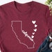 California State Map Shirt, California T-shirt, California Vacation ...