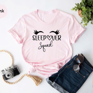 Sleepover Squad Shirts, Slumber Party Shirts, Girls Birthday Party ...