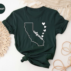 California State Map Shirt, California T-shirt, California Vacation ...