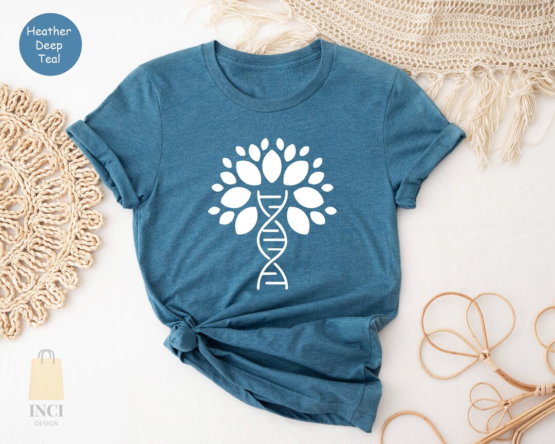 DNA Helix Tree Shirt, Genetic Tree Shirt, Science Teacher, Science ...