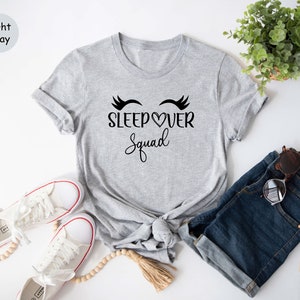 Sleepover Squad Shirts, Slumber Party Shirts, Girls Birthday Party ...