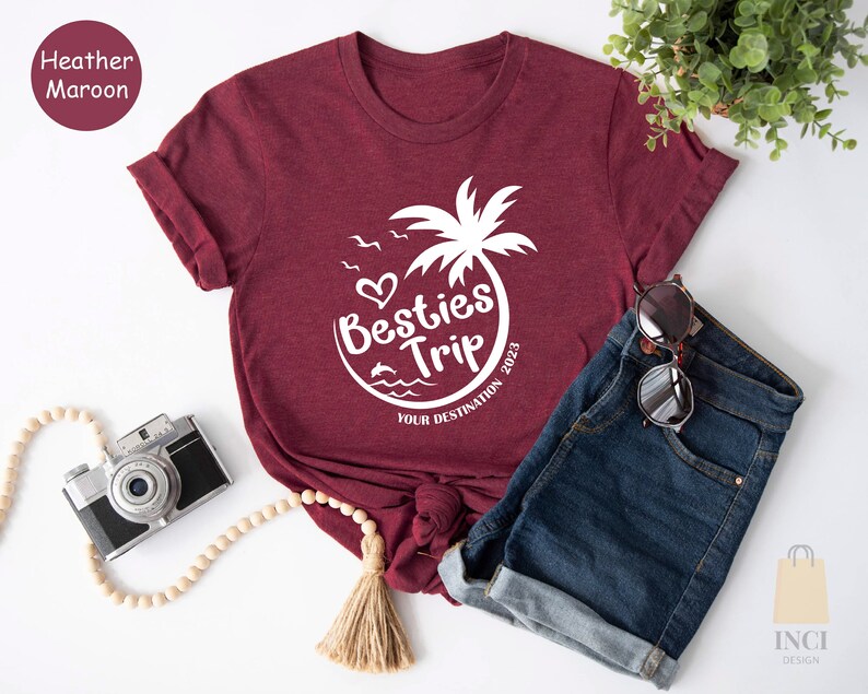 Custom Besties Trip Shirt Custom Vacation Shirts Besties - Etsy