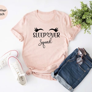 Sleepover Squad Shirts, Slumber Party Shirts, Girls Birthday Party ...