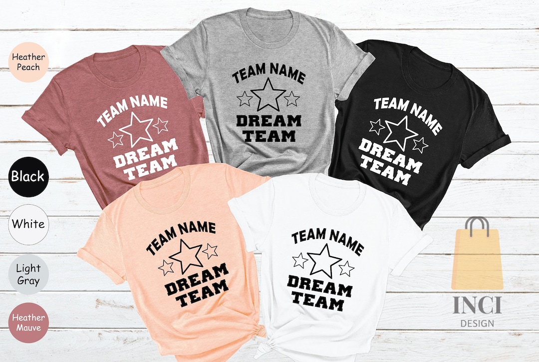 Personalized Dream Team Shirt, Dream Team Shirt, Custom Team Shirt ...